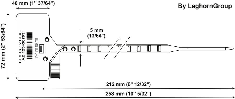 Adjustable Length Seals ORION SEAL 5x258 mm - LeghornGroup